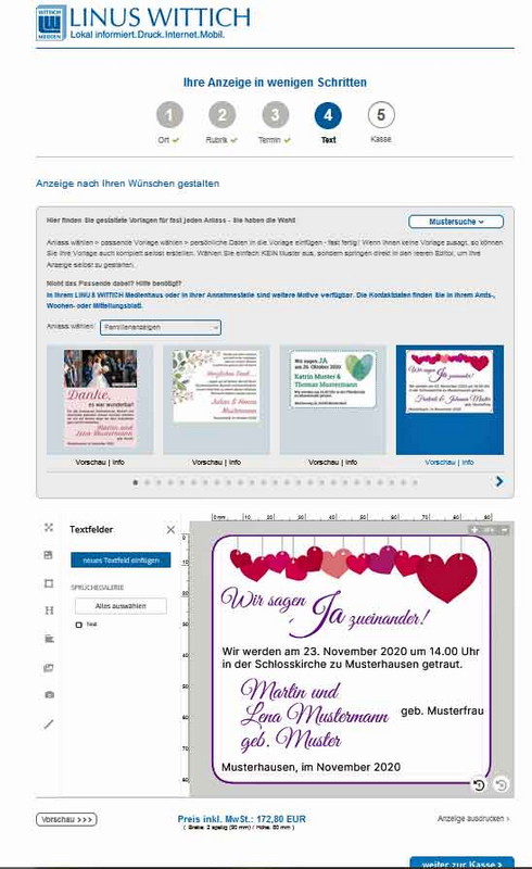 Anzeigenmuster: Vorlagen und Musterkataloge für Ihre Anzeigen | LINUS ...